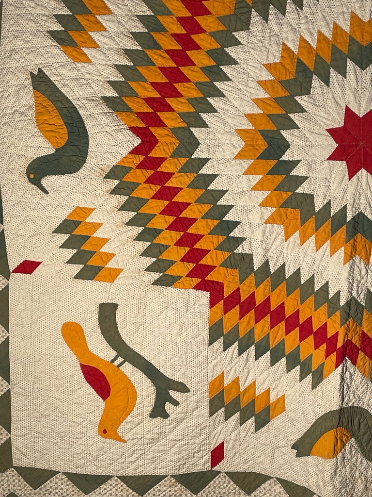 Mennonite Star Quilt with Birds – Carol Telfer Antiques