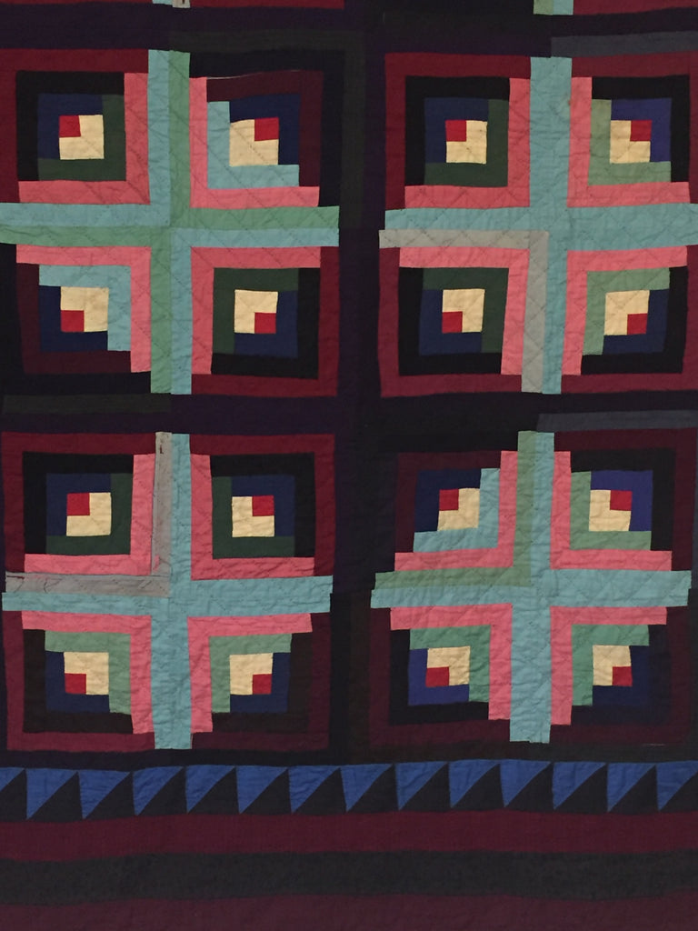 Sunshine and Shadow Log Cabin Quilt – Carol Telfer Antiques